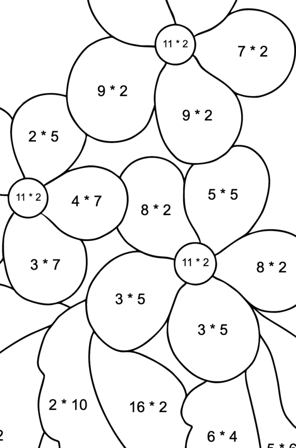 Spring Coloring Page - Time for Flowers ♥ Online and Print for Free!