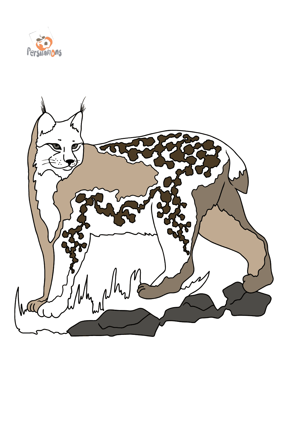 Coloring Page - A Strong Lynx ♥ Online and Print for Free!