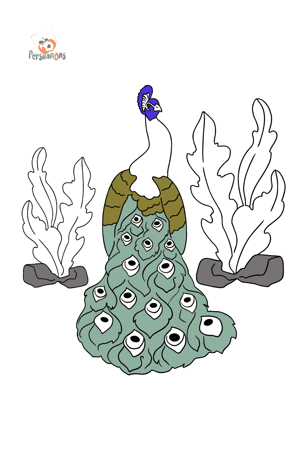 Printable A Pompous and Haughty Peacock Coloring Page
