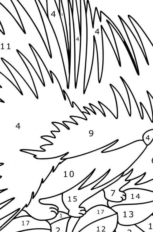 Mewarnai gambar Hutan landak - Online dan Cetak Gratis!