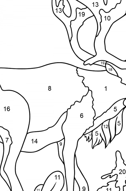 Coloring Page - A Deer - Download and Color Online