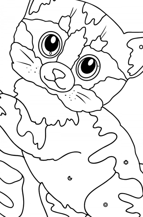 Kleurplaat leuk katje (makkelijk) - Online en uitprinten is gratis!