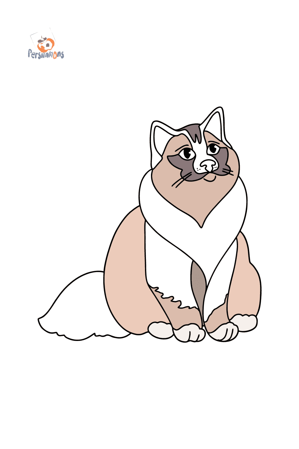 Mewarnai gambar kucing Burma - Online dan Cetak Gratis!