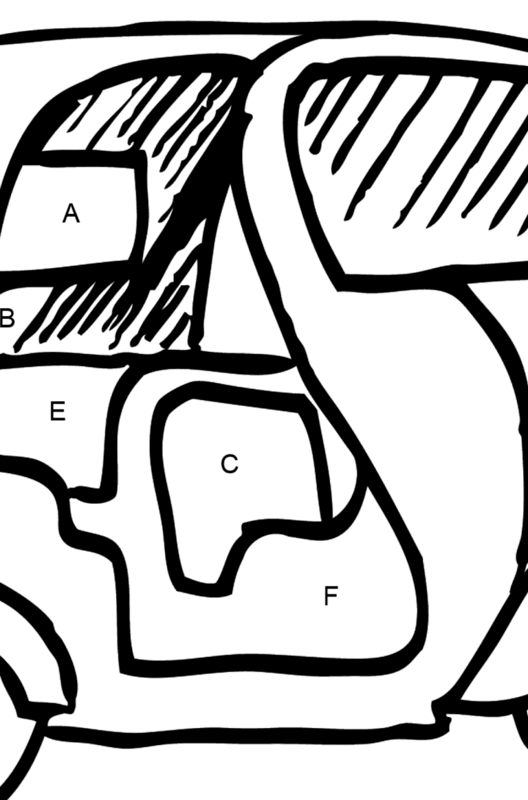 Coloring Page with a Moped - Print fo free!