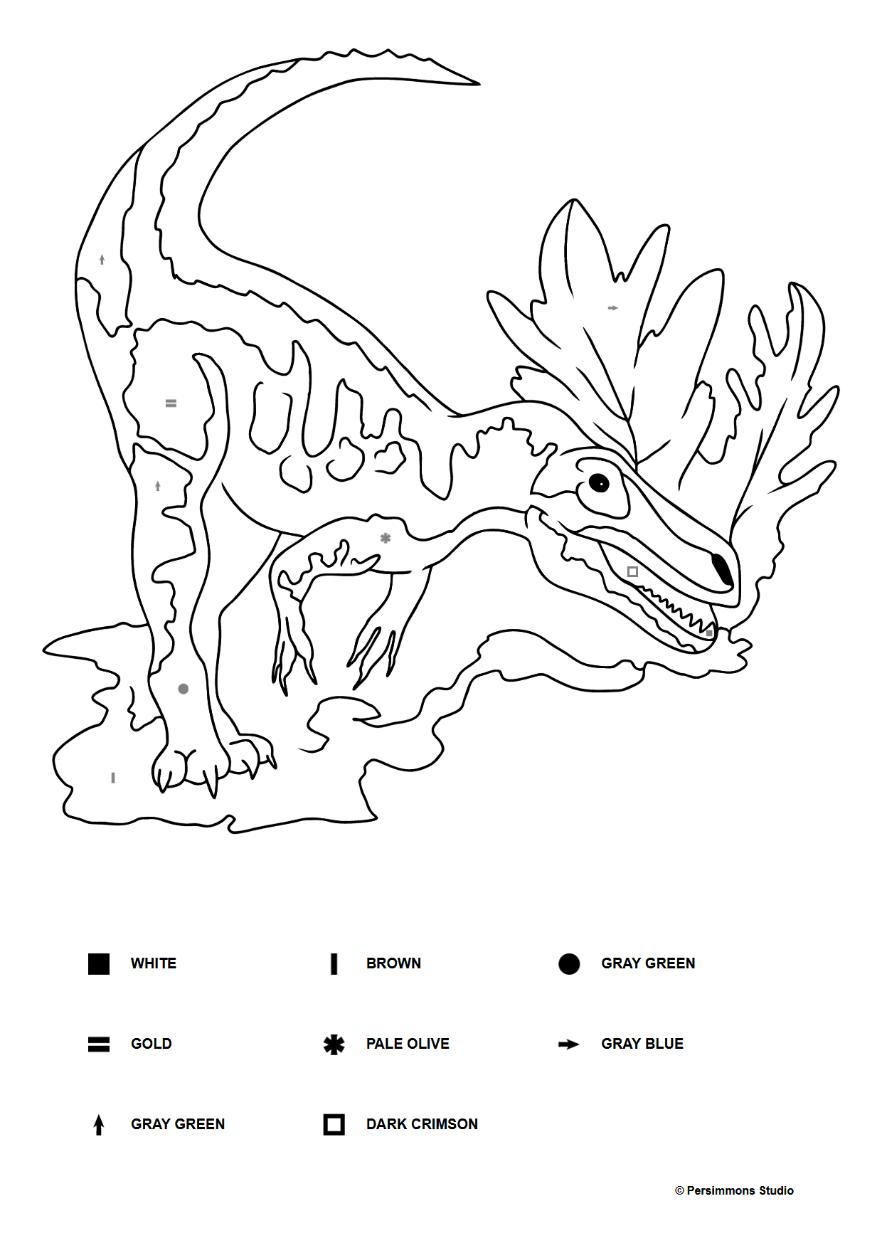 Allosaurus Coloring Page - Printable for free