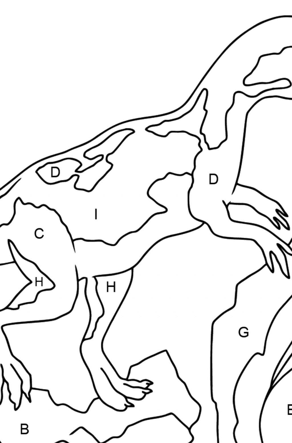 Jurassic Dinosaur Coloring Page ♥ Online and Print for Free!