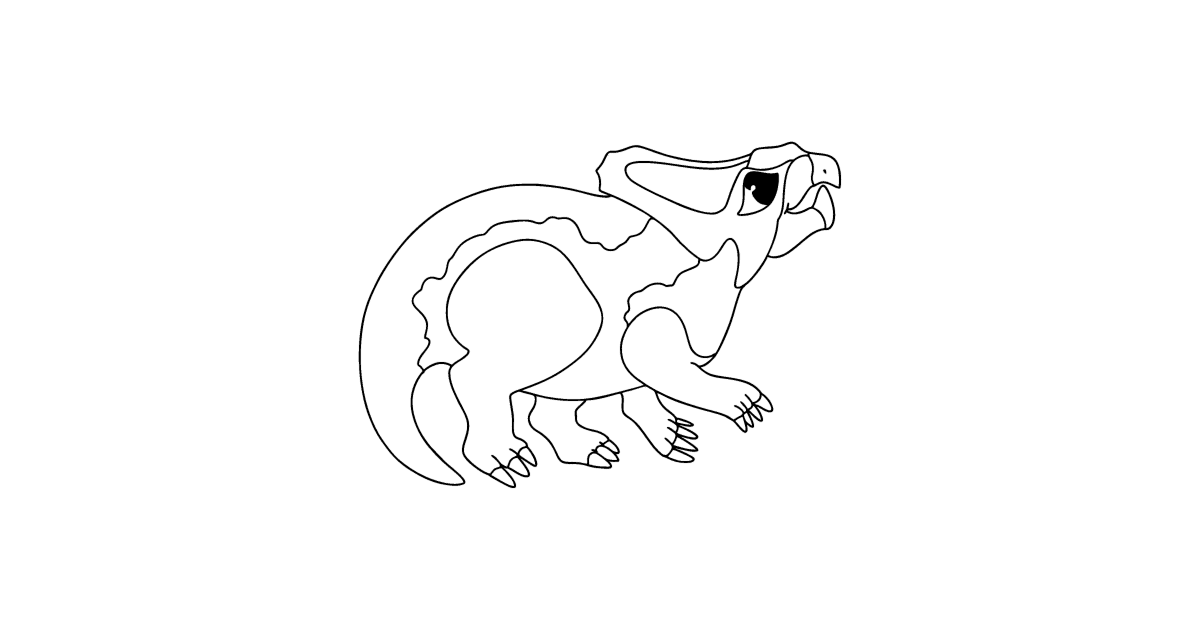 Protoceratops coloring page ♥ Online and Print for Free!