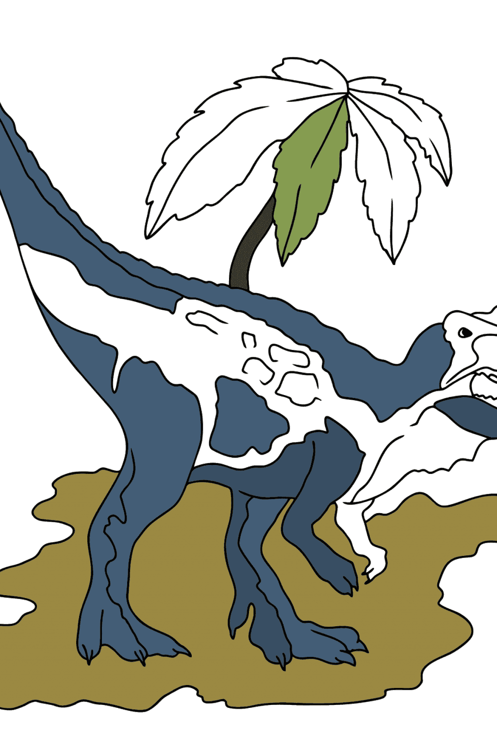 Disegno da colorare di Allosauro ♥ Online o stampare gratis!