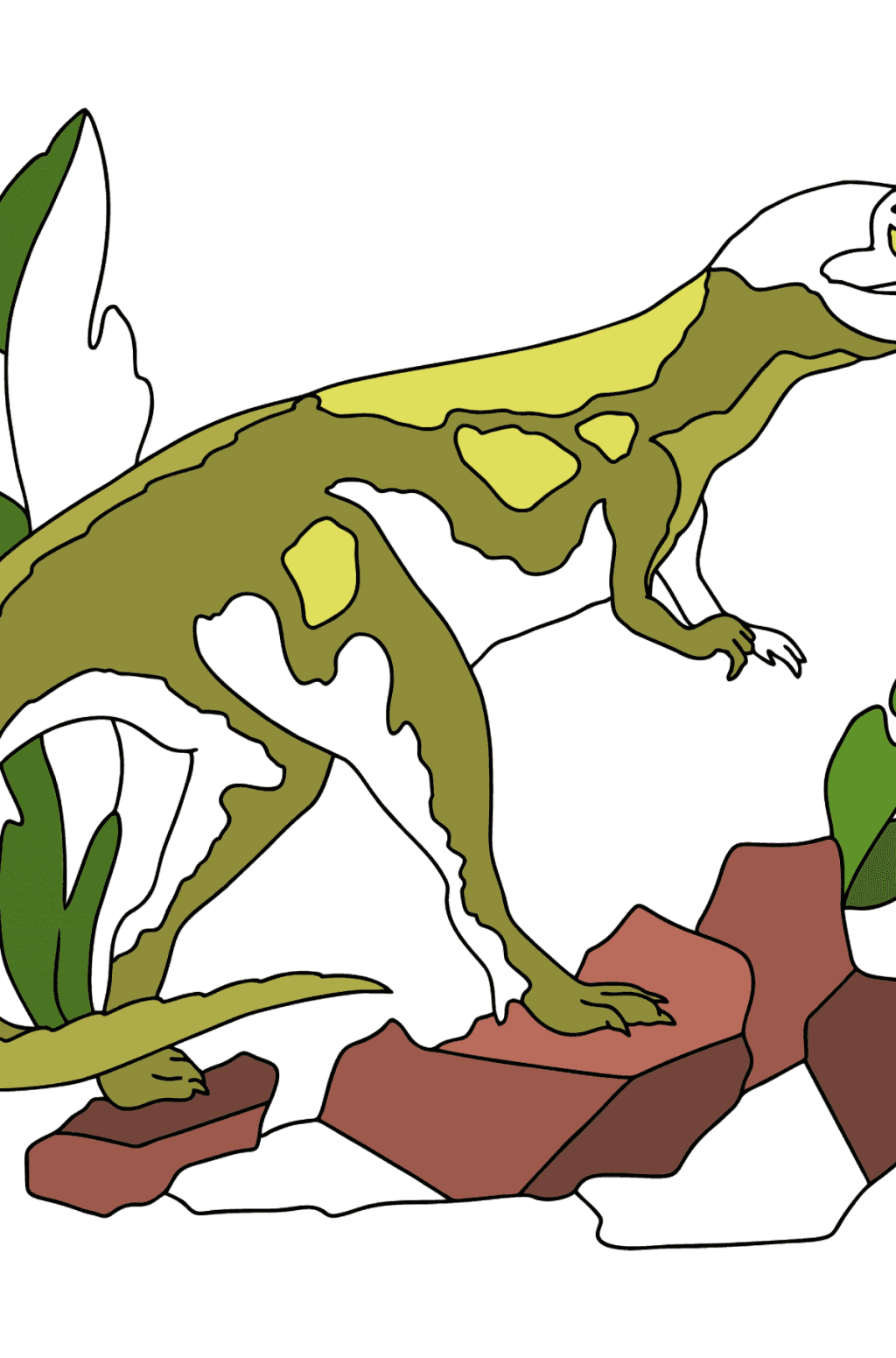 Disegno da colorare di Allosauro ♥ Online o stampare gratis!