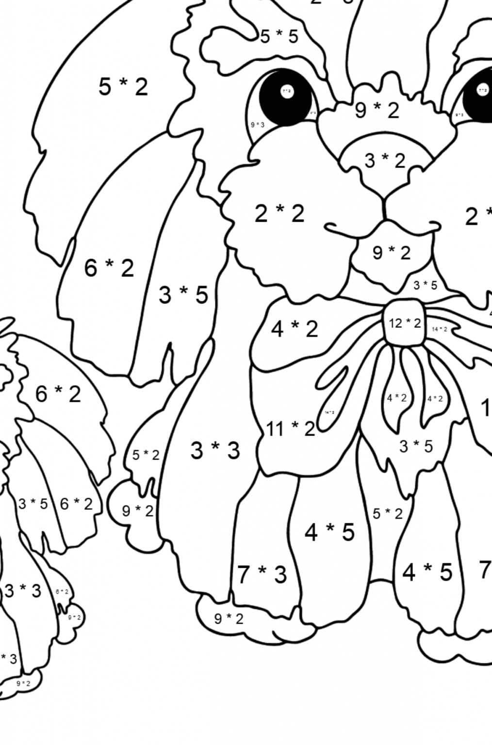Coloring Page A Puppy With Its Mom Choose Pictures coloring-page-a-puppy-with-its-mom-choose-pictures
