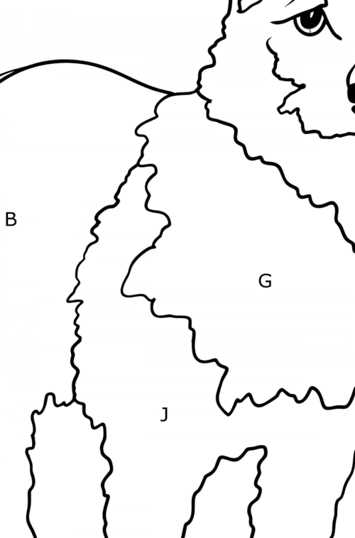Mewarnai gambar gembala emas (mudah) - Online dan Cetak Gratis!