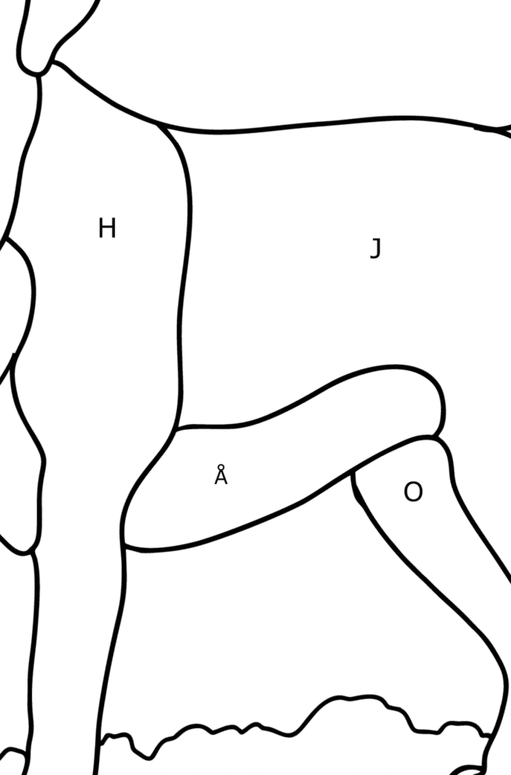 Tegning til farvning labrador ♥ Online og Print gratis!