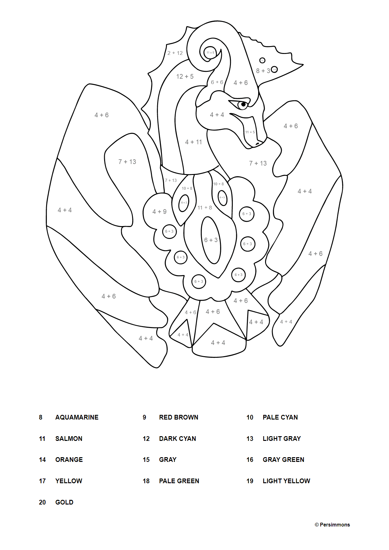 Coloring Page - A Dragon King - Download and Print