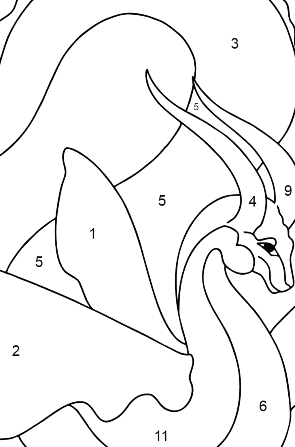 Cute Dragon Coloring Page ♥ Online and Print for Free!