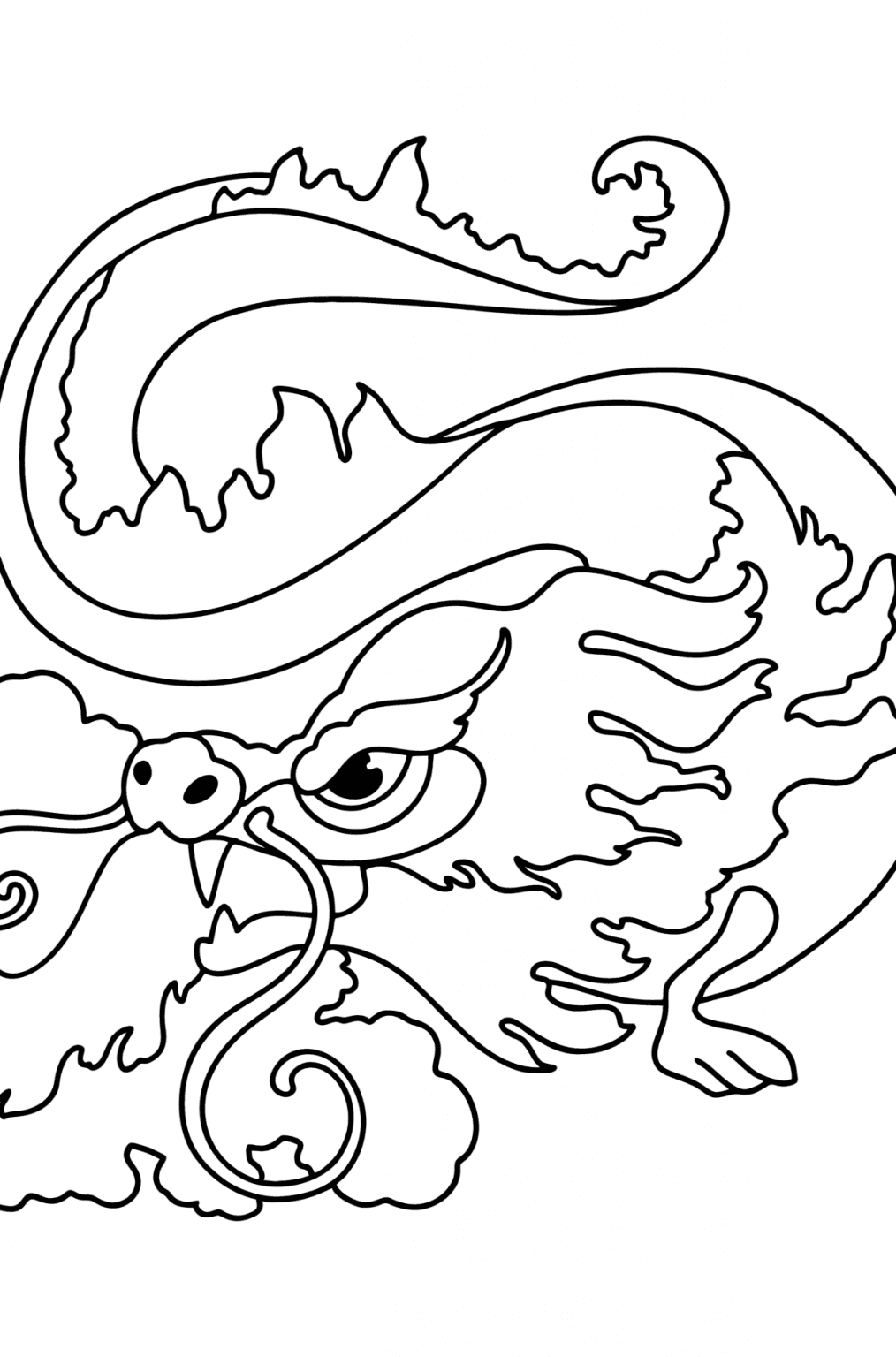 Desene de colorat dragoni ♥ Descărcați, imprimați, online!