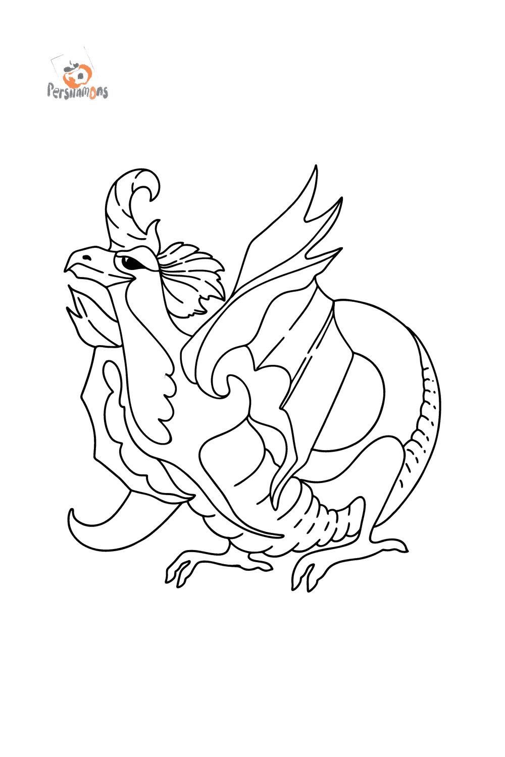 Lucky Dragon coloring page ♥ Online and Print for Free!