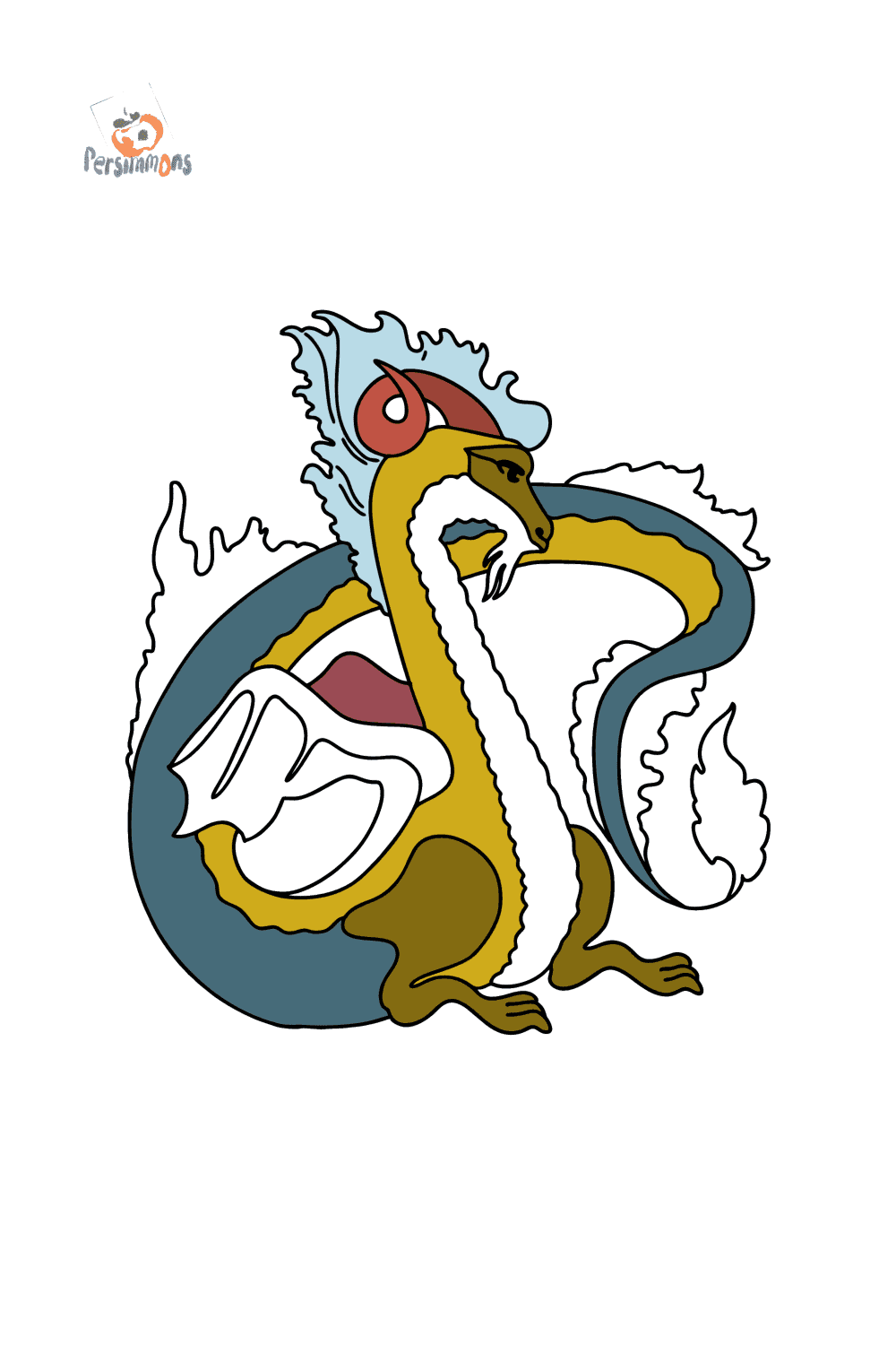 Mythical Dragon coloring page ♥ Online and Print for Free!