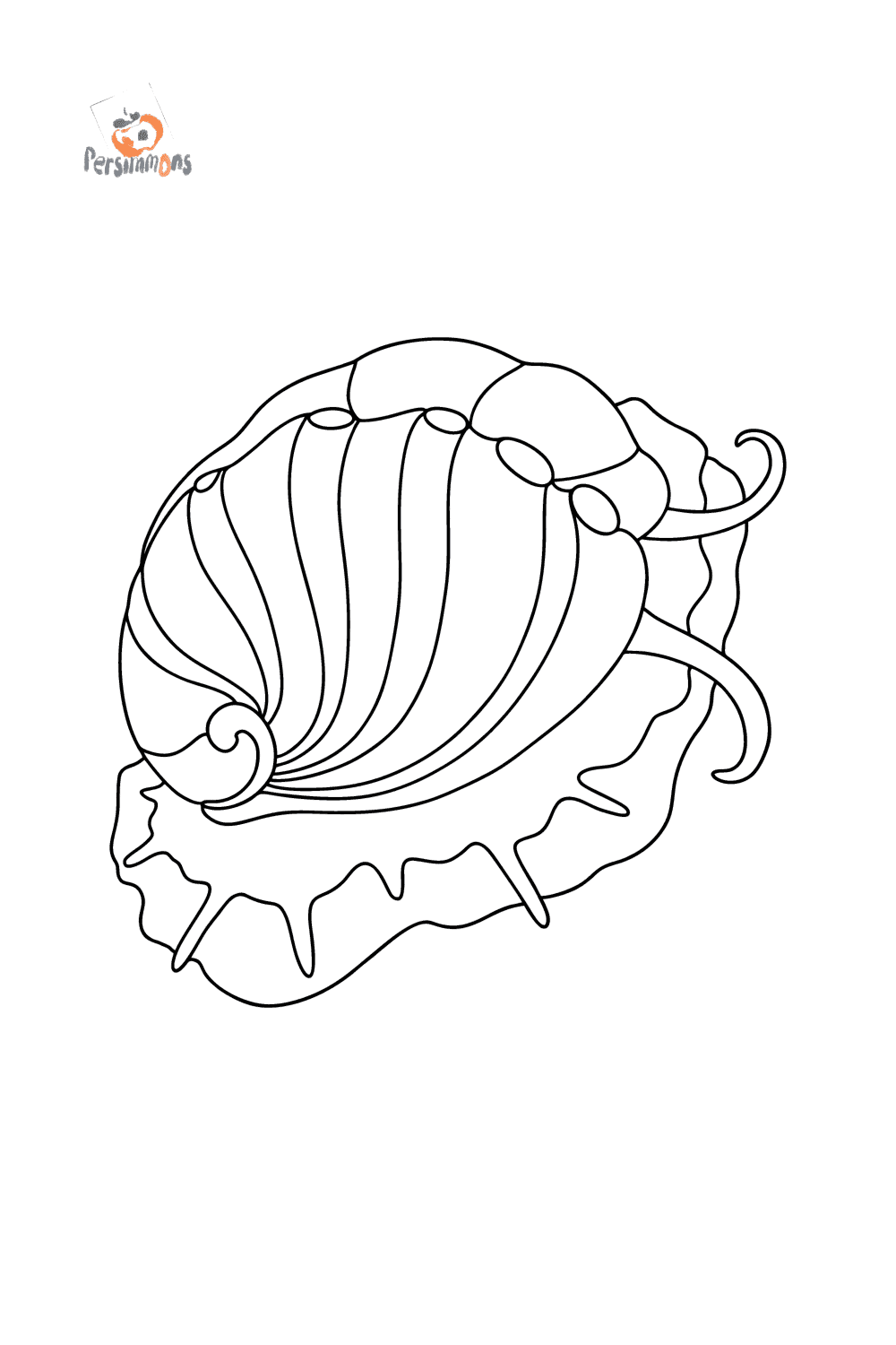 Mollusk abalone coloring page ♥ Online and Print for Free!