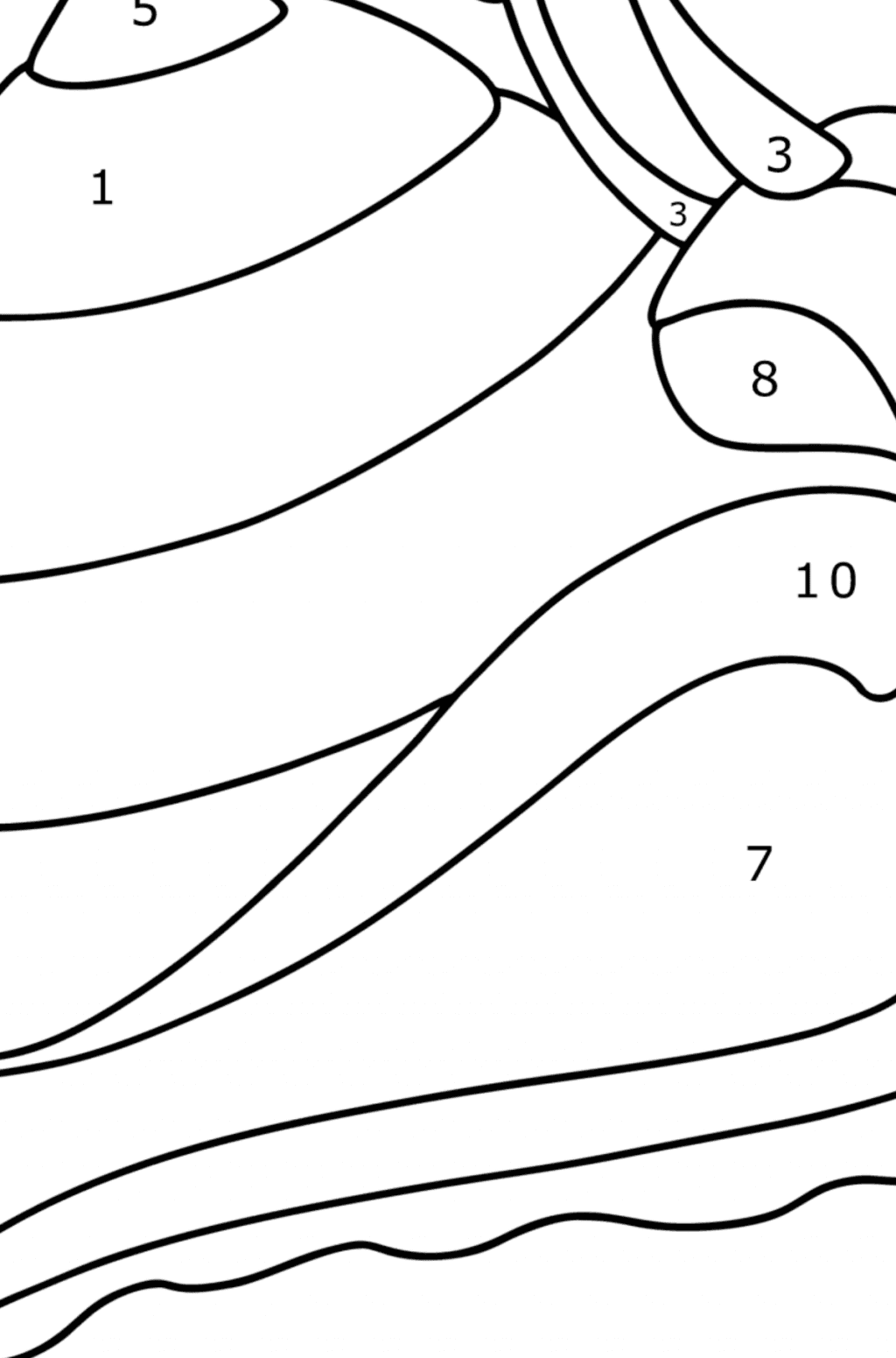 Snail coloring page for Kids ♥ Online and Print for Free!