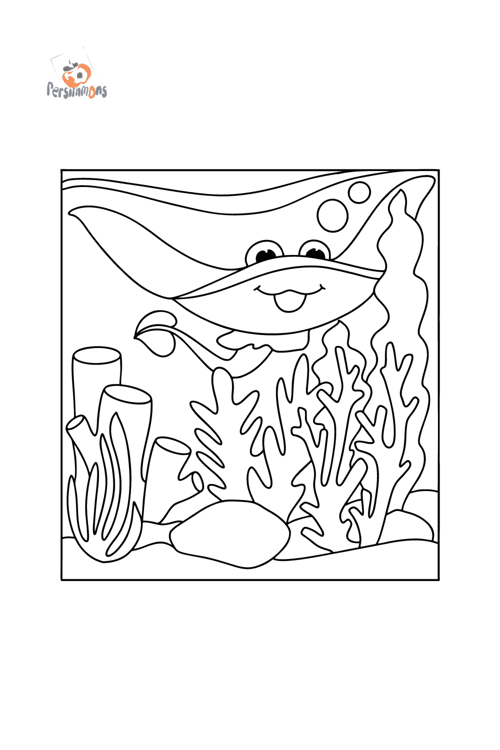 Stingray coloring page ♥ Online and Print for Free!