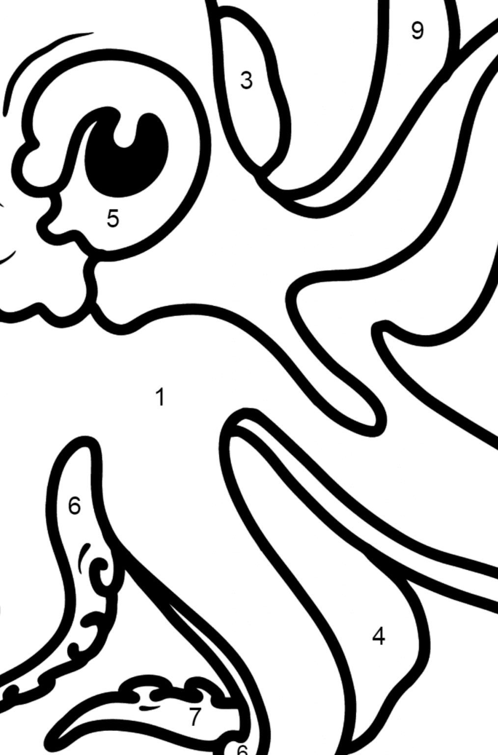 Octopus coloring page - Download, Print, and Color Online!