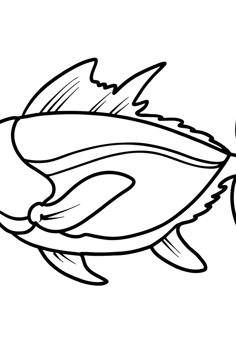 Mewarnai gambar ikan - Unduh, cetak, online untuk anak-anak!