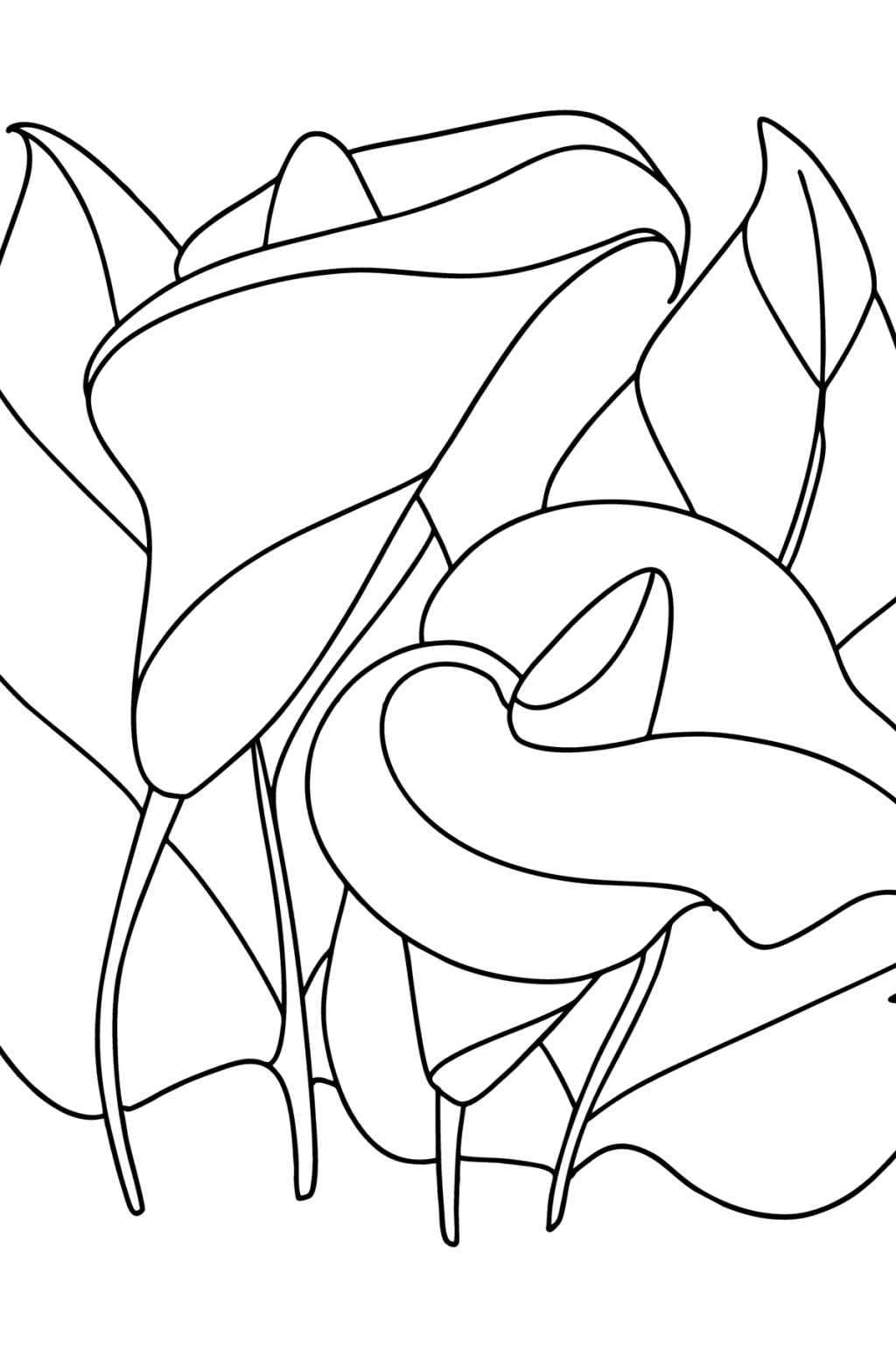 Målarbilder blommor ♥ Ladda ner, Skriv ut, Måla Online