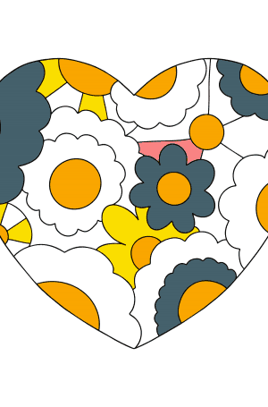 Flower Coloring Page - Hepatica ♥ Online and Print for Free!