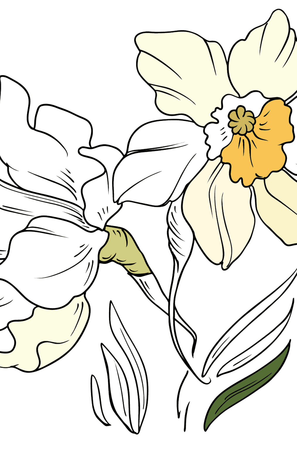 Coloring Page - Autumn flowers ♥ Free Online