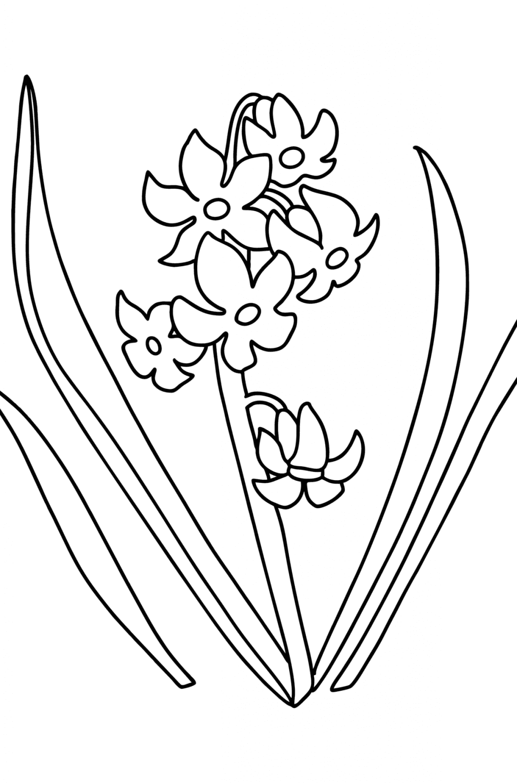 Mewarnai gambar bunga-bunga - Unduh, cetak, online untuk anak-anak!