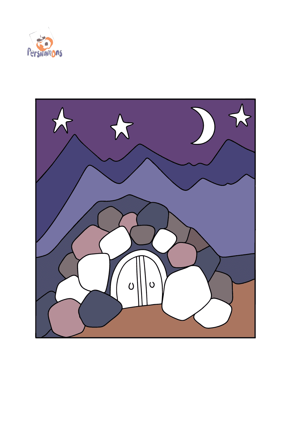 Dibujo de Cueva de Alí Babá para colorear - Imprime y en Línea