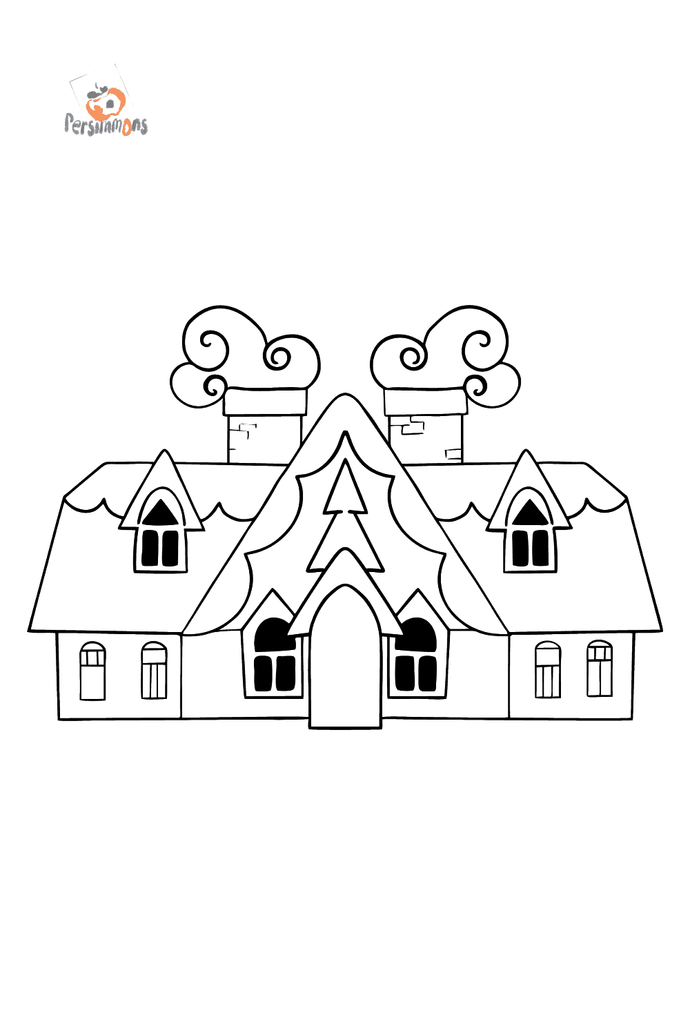 Desen de colorat casa magica (dificil) ♥ Online și Imprimați Gratuit!