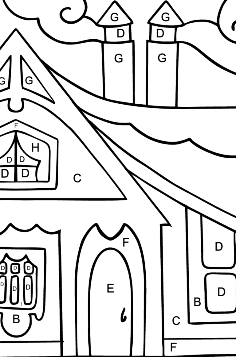 Tiny House Coloring Page (difficult) ♥ Online and Print for Free!