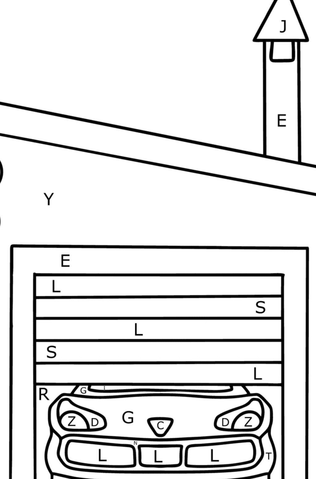 Desenho de Garagem para colorir | Coloring-for-Kids.com