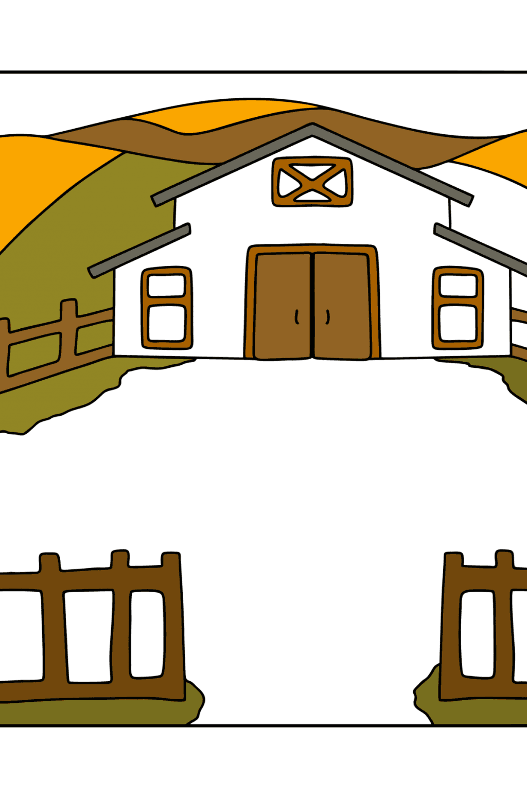 Hut coloring page for Kids ♥ Online and Printable for Free!