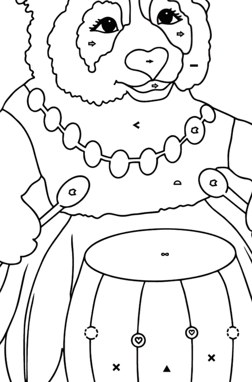 Boyama sayfası çocuklar için panda | Coloring-for-Kids.com