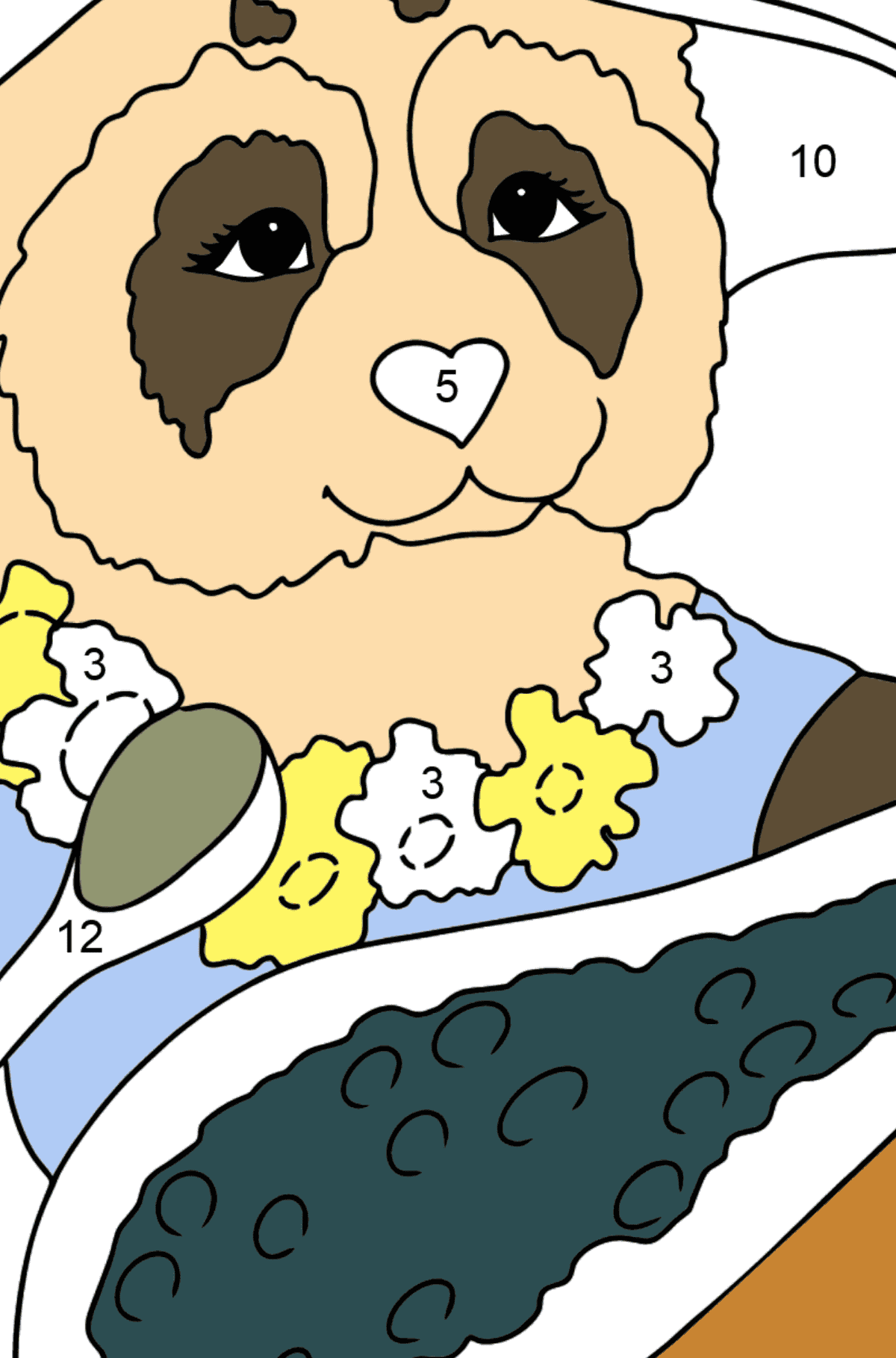 Coloriages par chiffres - Gratuit À imprimer