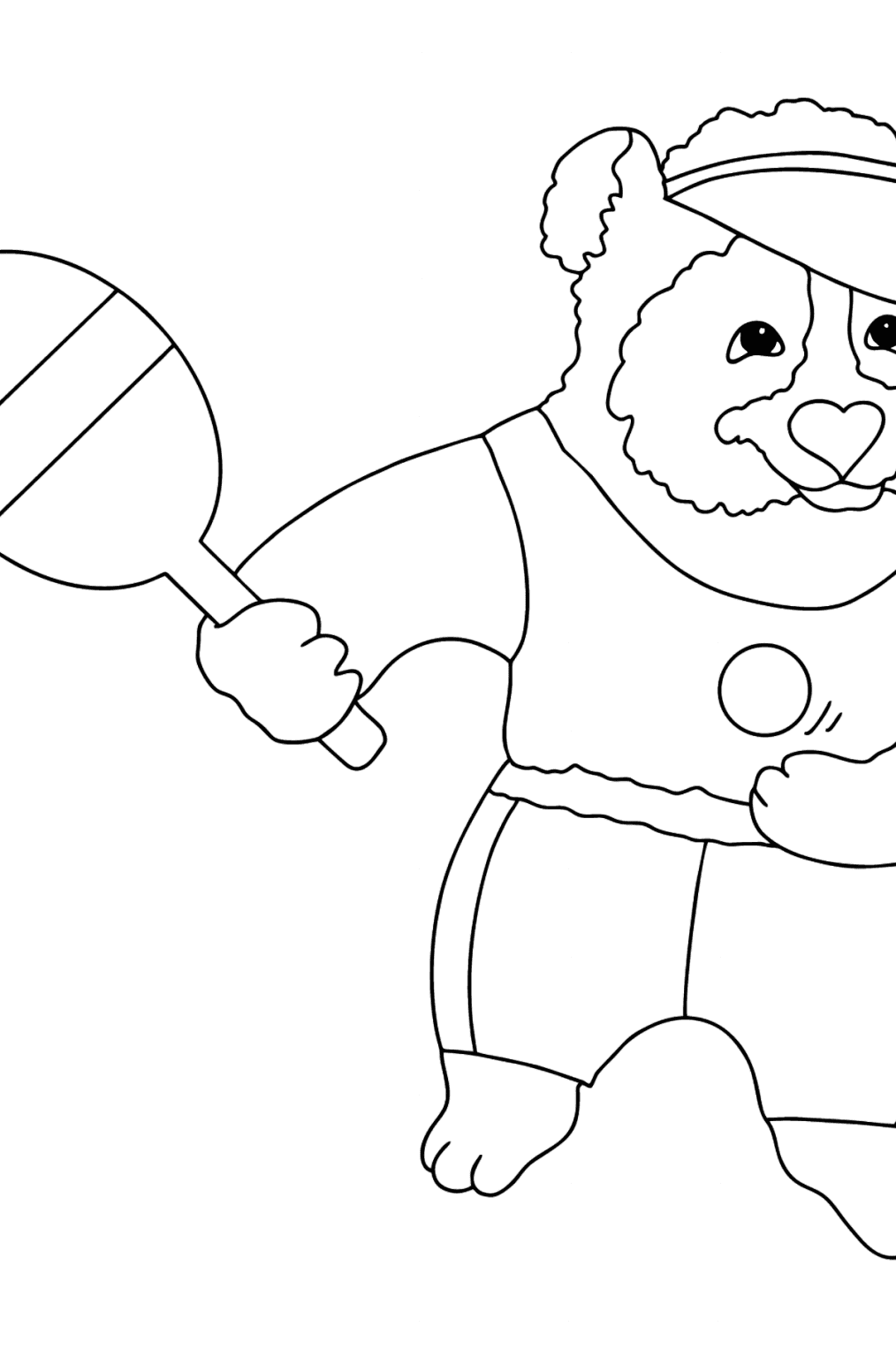 Desene de colorat panda ♥ Descărcați, imprimați, online!