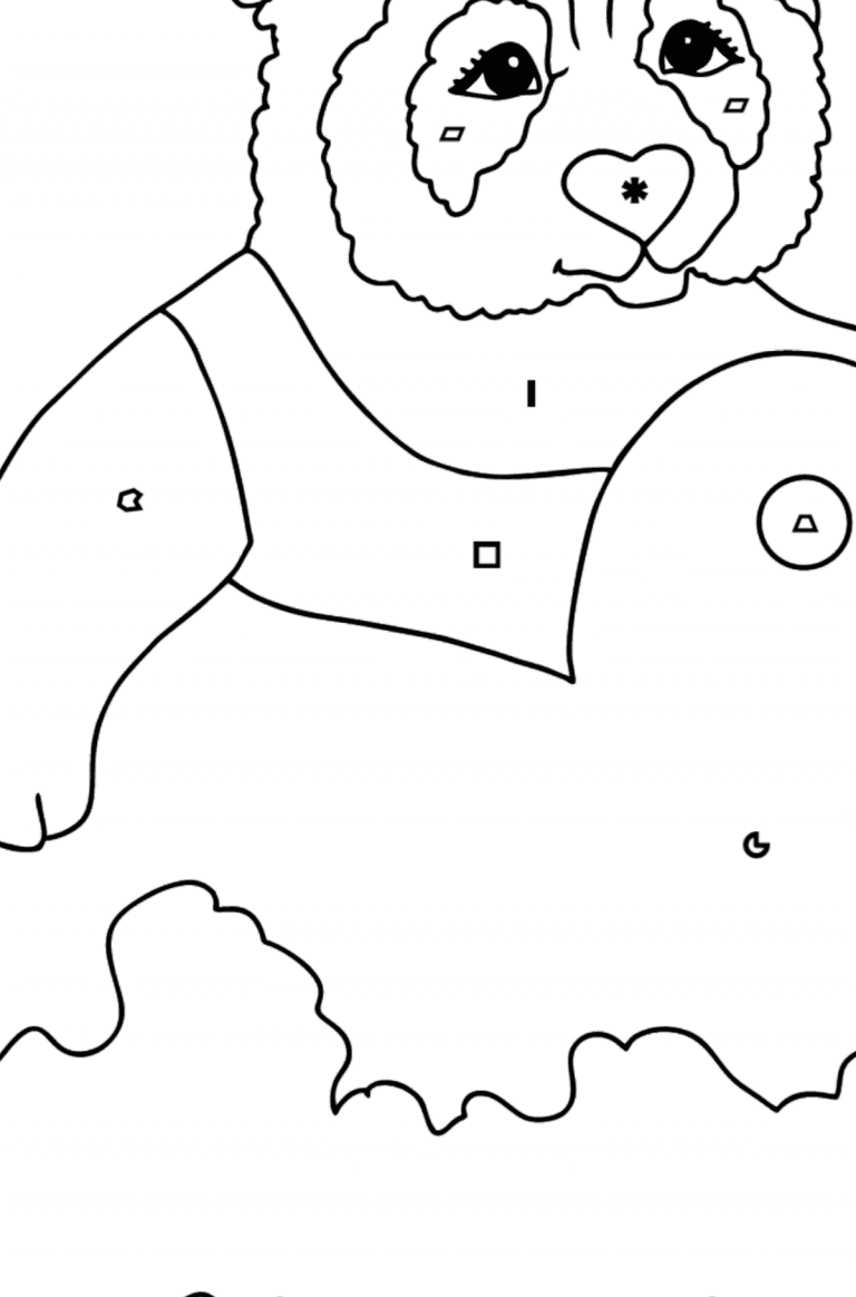 Mewarnai gambar selamat panda - Online dan Cetak Gratis!