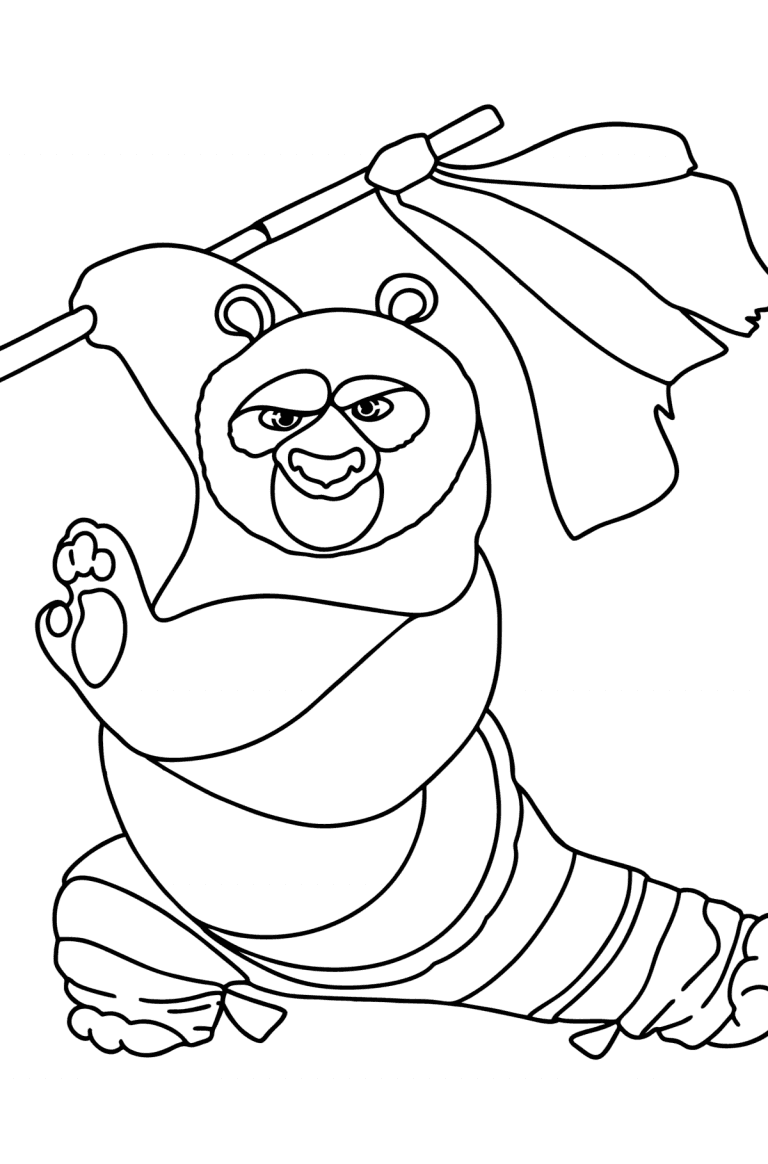 Mewarnai gambar panda - Unduh, cetak, online untuk anak-anak!