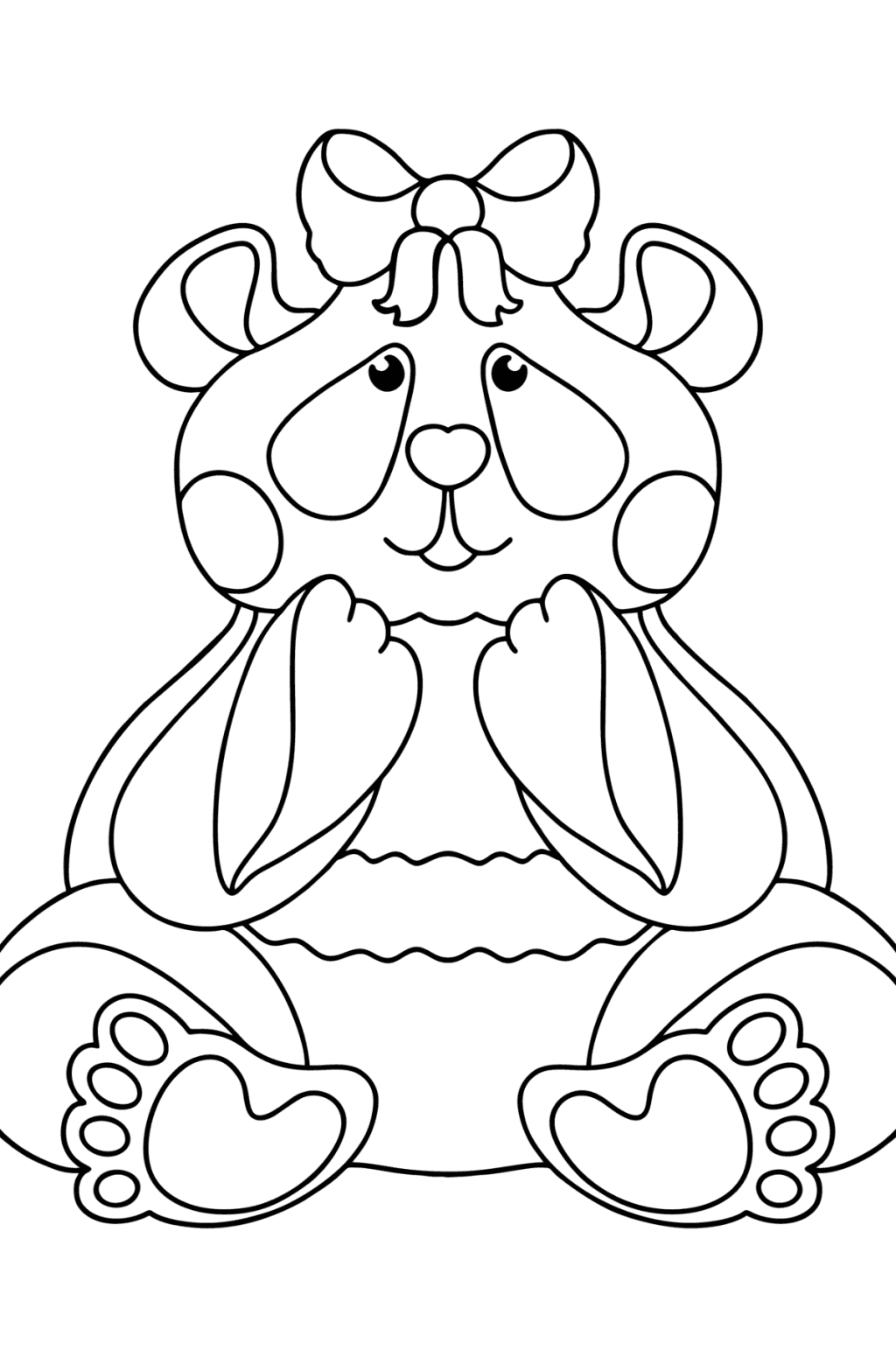 Omalovánky panda ♥ Stáhnout, vytisknout, online pro děti!