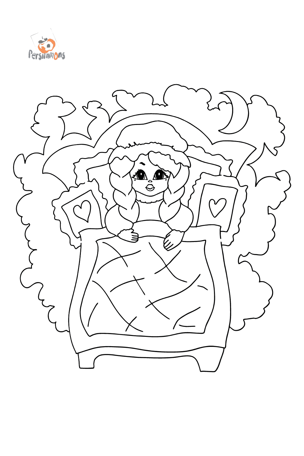 Kind princess coloring page ♥ Online and Print for Free!