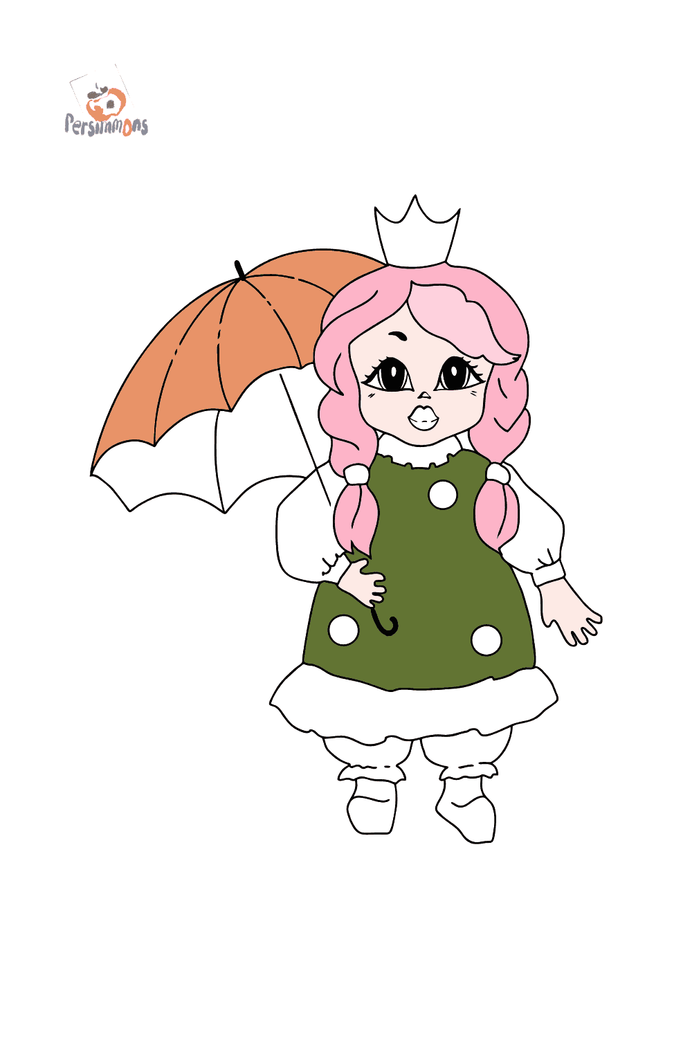 Funny princess coloring page ♥ Online and Print for Free!