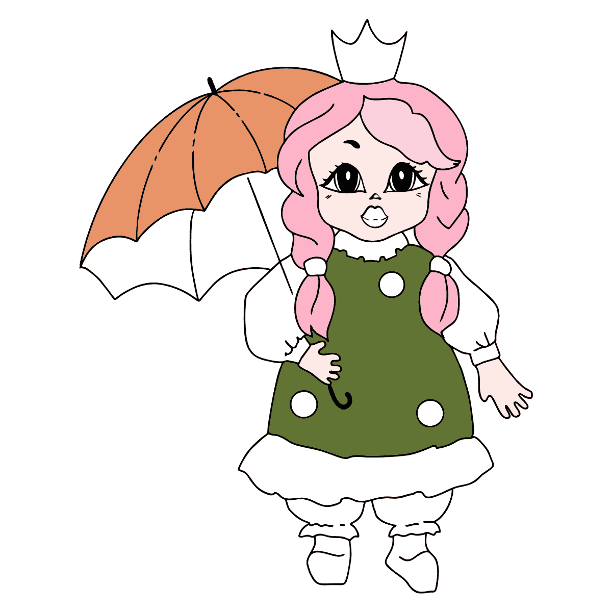 Funny Princess Coloring Page ♥ Online And Print For Free