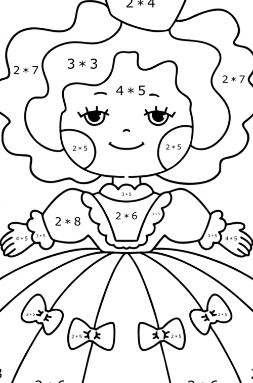 Boyama sayfası Küçük prenses | Coloring-for-Kids.com