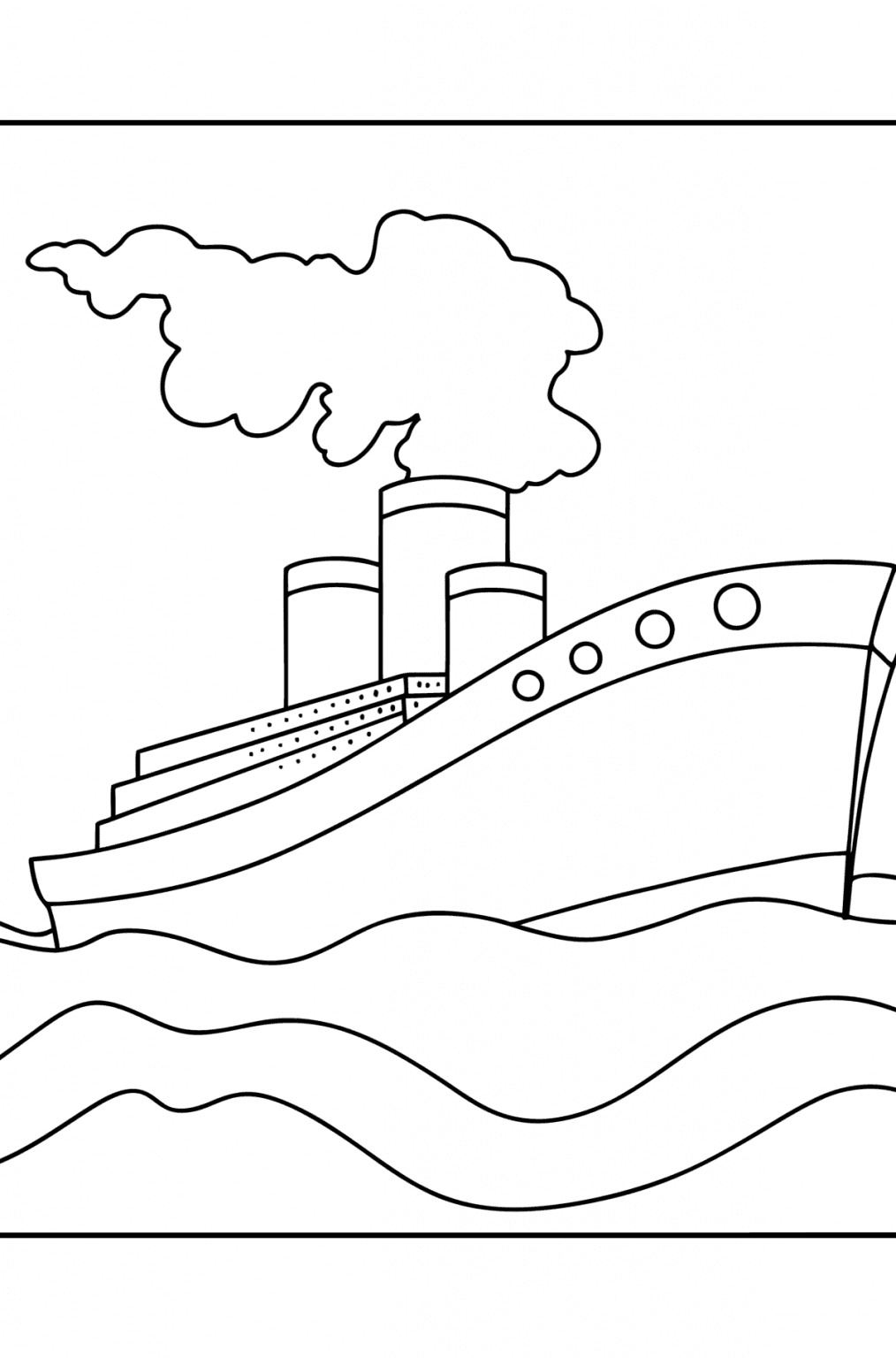 Navi da colorare per bambini - Online, scaricare e stampare!