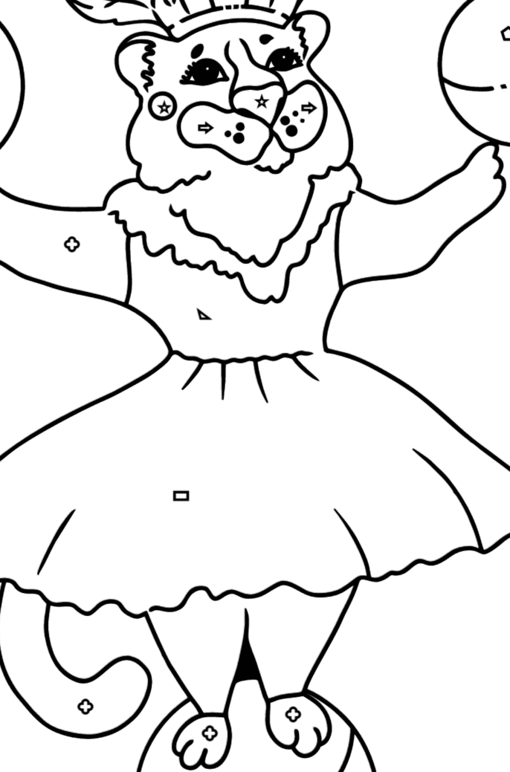 Kolorowanka Tygrys ♥ Drukowanie za Darmo i Online dla dzieci!