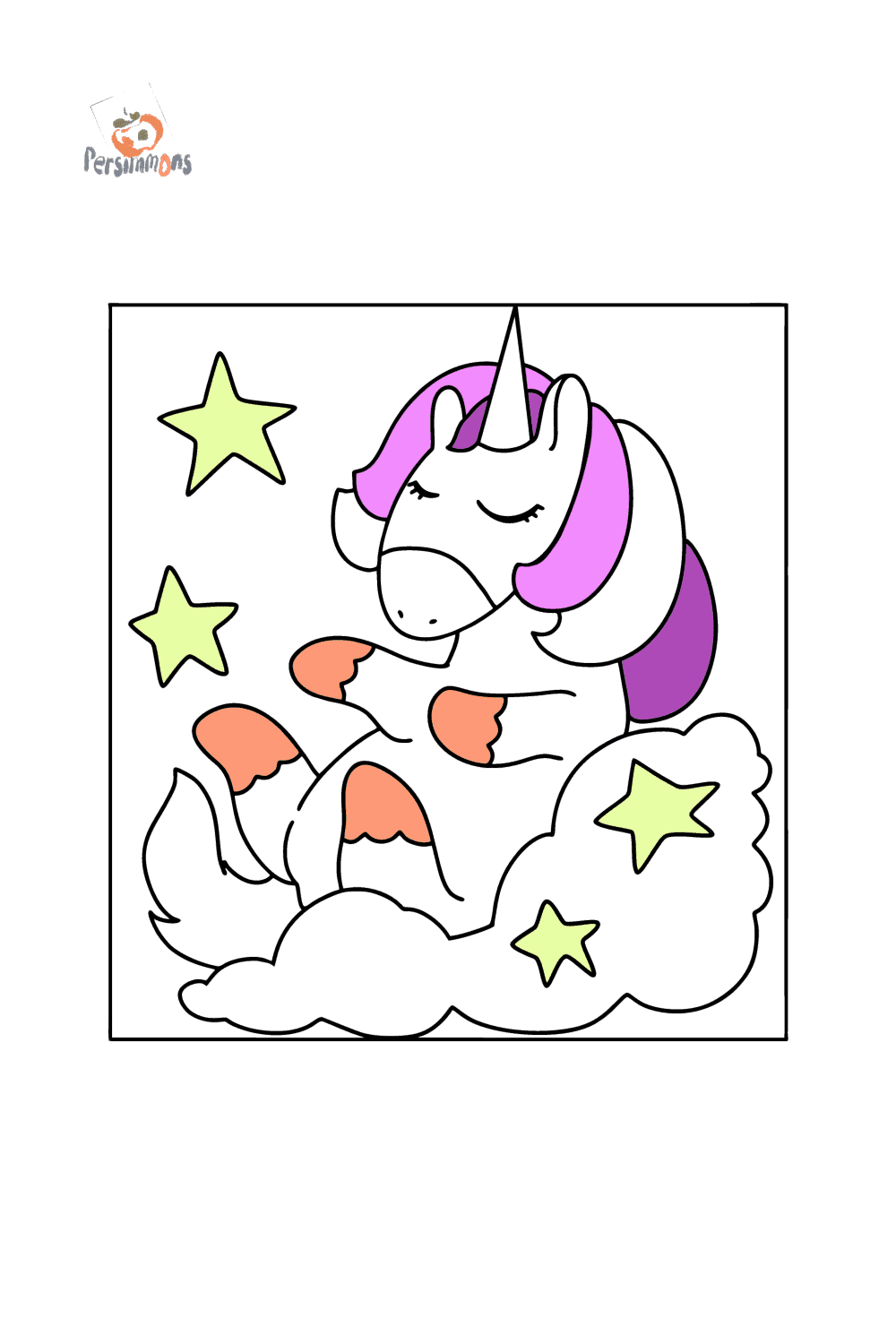 Funny Unicorn Coloring Pages