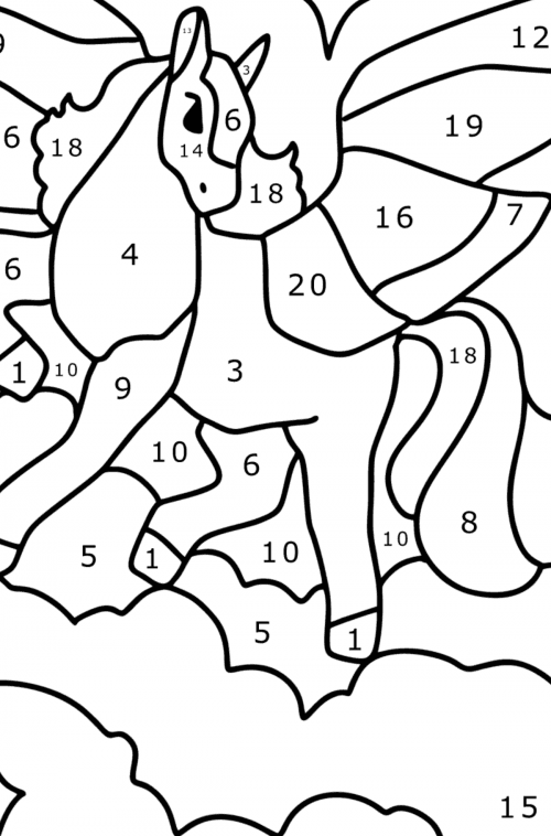 Pegasus coloring page for Kids ♥ Online and Printable for Free!