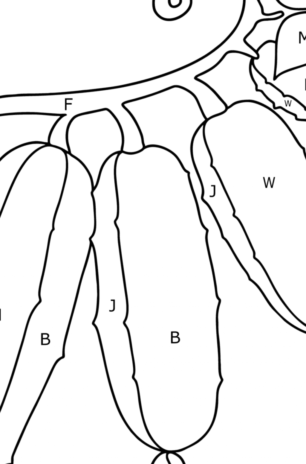 Cucumbers сoloring page ♥ Online and Print for Free!